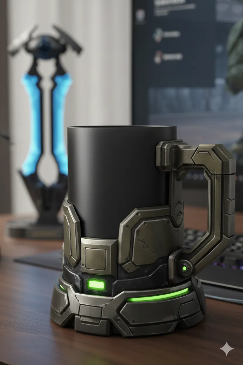 Halo Spartan-Edition Beer Mug / Can Holder - Free 3D Print Model ...