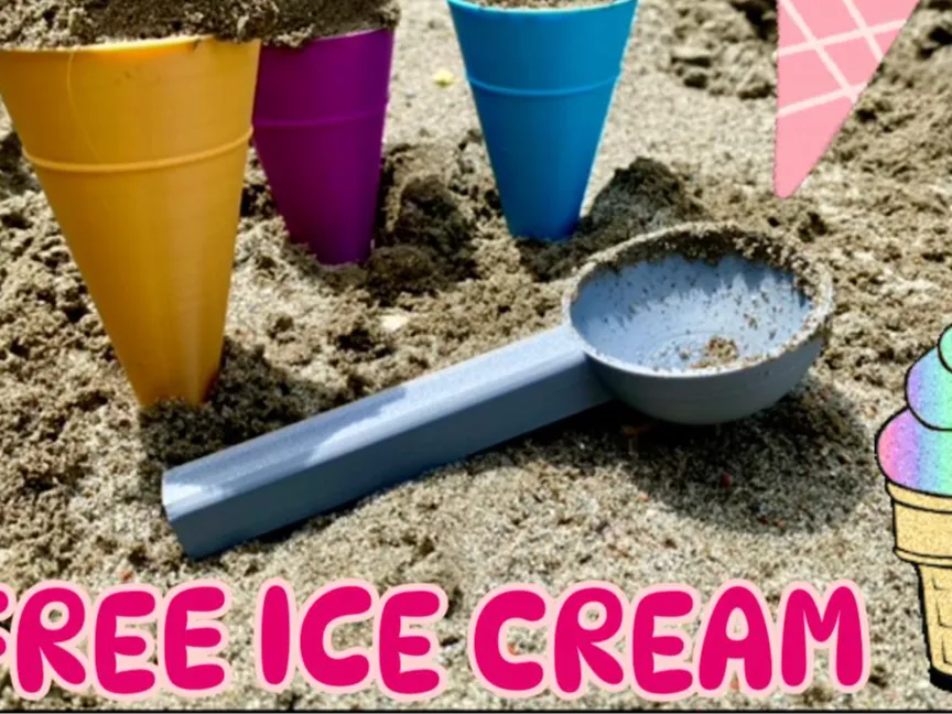 Sand ice cream cone - Free 3D Print Model - MakerWorld