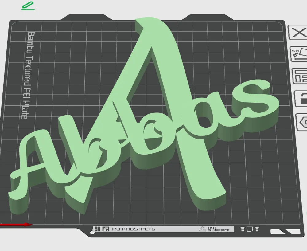 Abbas Nameplate by A1 Mini MakerWorld: Download Free 3D Models