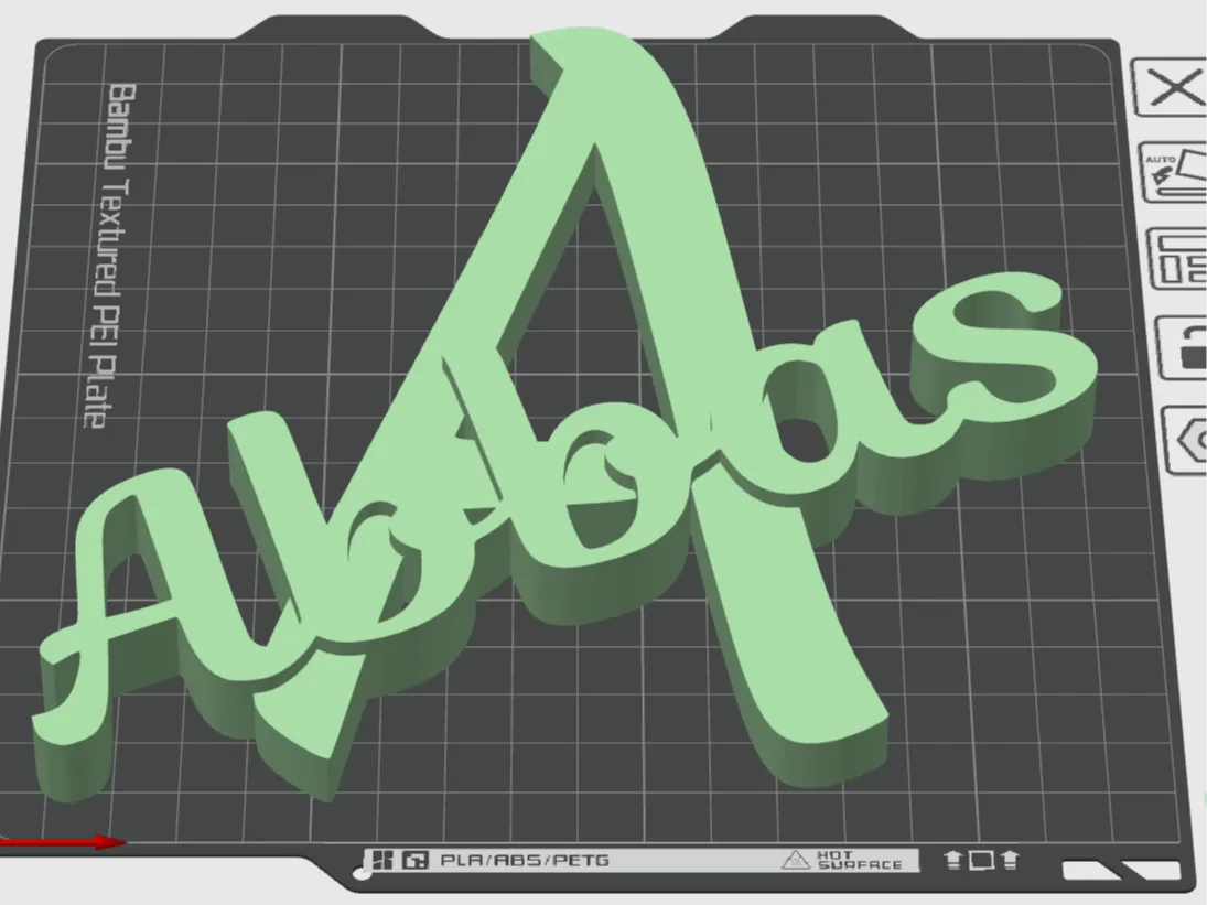 Abbas Nameplate by A1 Mini MakerWorld: Download Free 3D Models