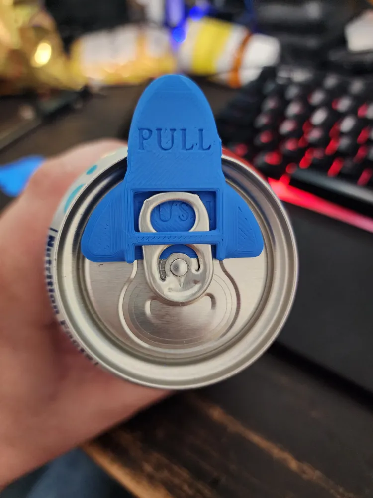 Rocket Tab – Soda Can Opener + Bug Cover - Free 3D Print Model - MakerWorld