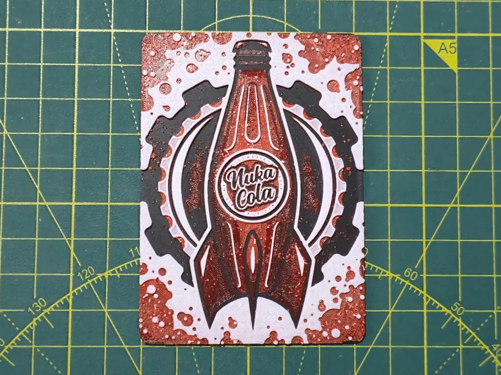 MTG Commander Deck Box inlay Fallout Nuka Cola by JamieSTARx MakerWorld ...