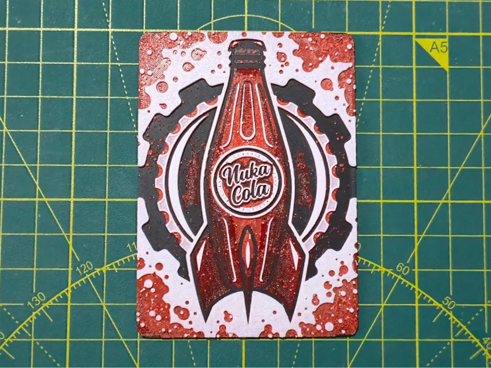 MTG Commander Deck Box inlay Fallout Nuka Cola by JamieSTARx MakerWorld ...
