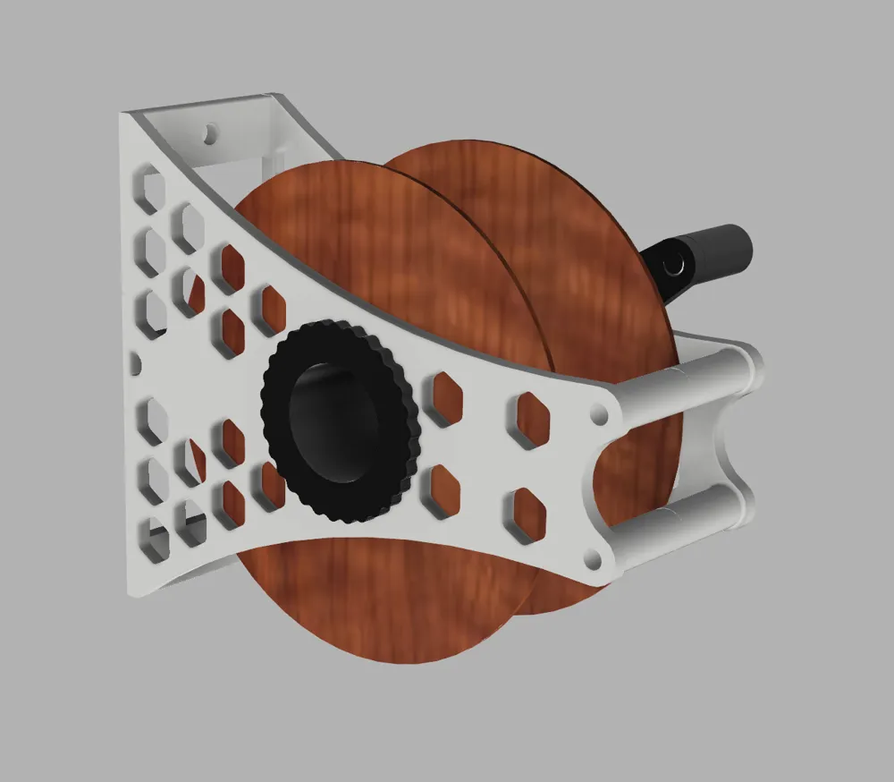Wall-mounted electrical cable reel - Free 3D Print Model - MakerWorld