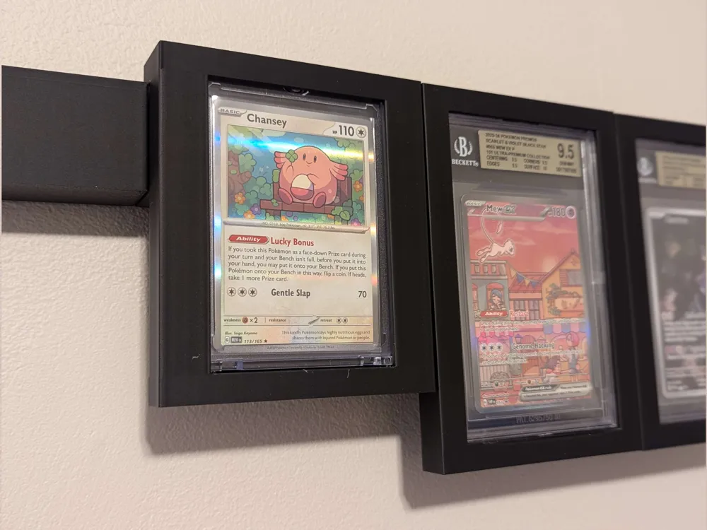 Card Wall : Modular Card Mount PSA, BGS, CGC,&more - Free 3D Print ...
