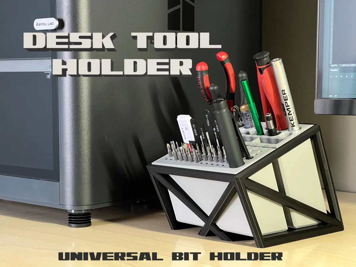 Desk tool organiser - Free 3D Print Model - MakerWorld