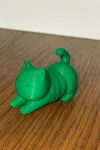 Stretching Chubby Cat – Cute Chibi Figurine - Free 3D Print Model ...