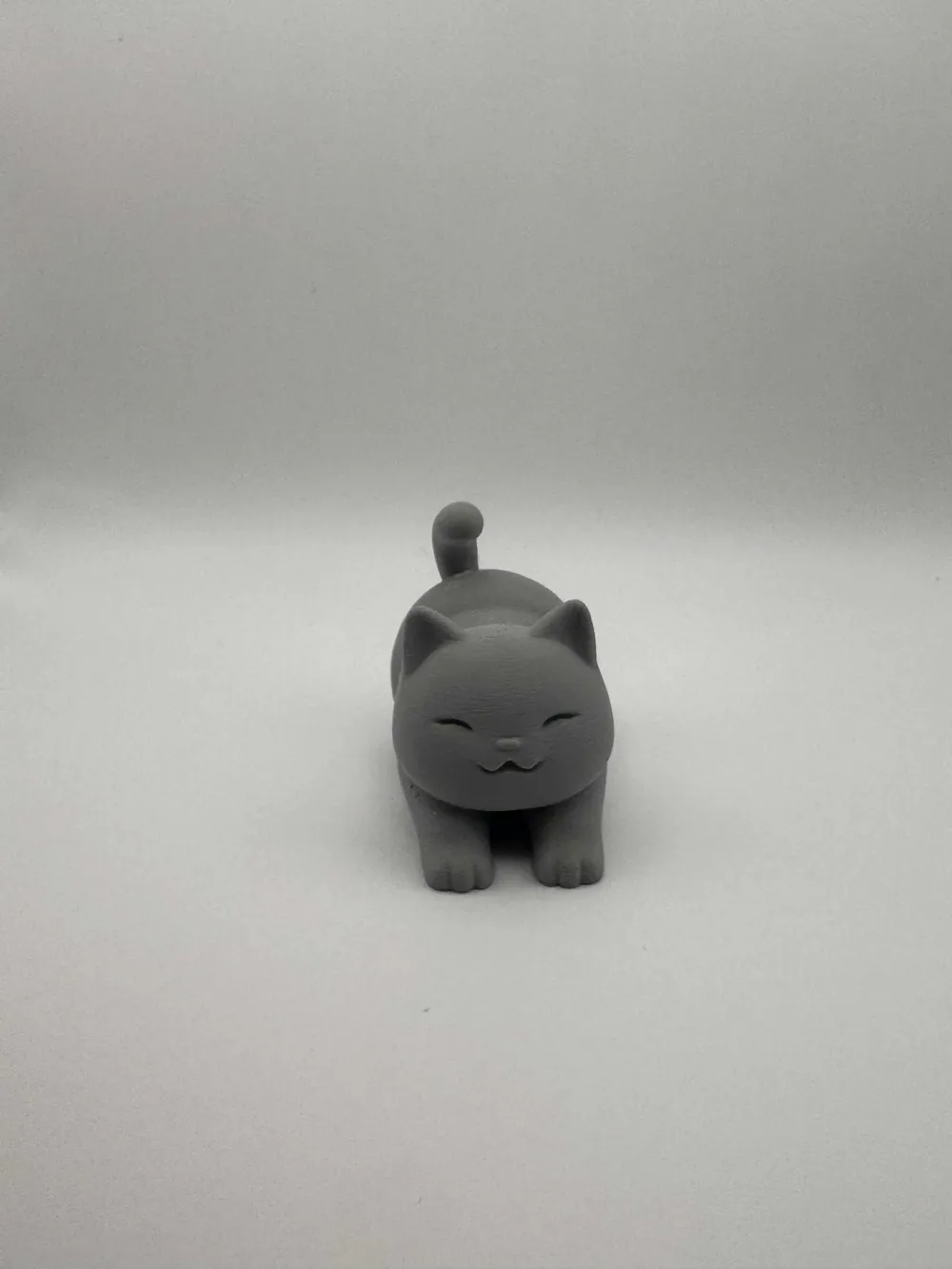 Stretching Chubby Cat – Cute Chibi Figurine - Free 3D Print Model ...