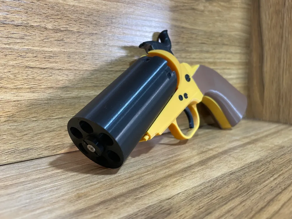 Colt 1851 Navy Pepperbox pistol replica by Anton_Harkov MakerWorld: Download Free 3D Models