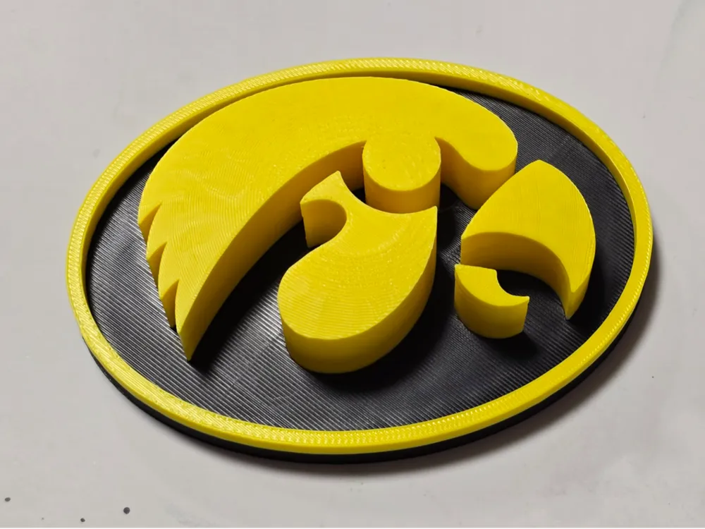 Iowa Hawkeye Logo Magnet Remixed by Youngbru - MakerWorld