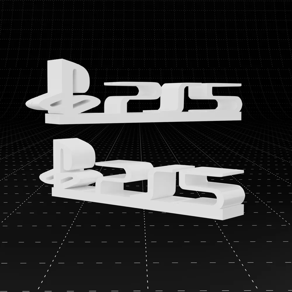 PS5 Logo Stand - Free 3D Print Model - MakerWorld