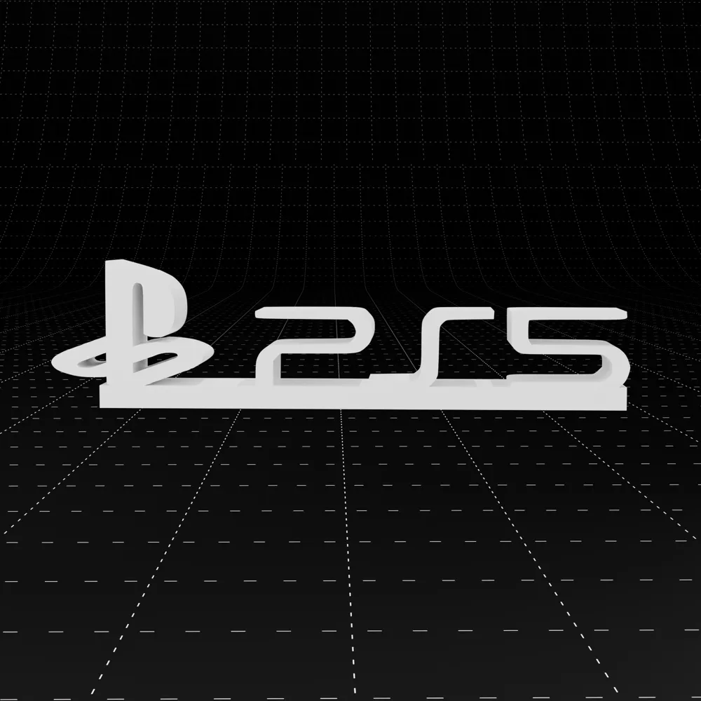 PS5 Logo Stand - Free 3D Print Model - MakerWorld