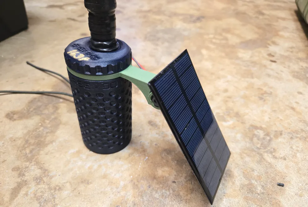 Solar panel mount for Demeshe Node RAK Meshtastic by Dan MakerWorld ...