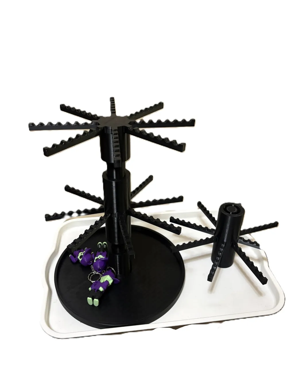 Modular 3-Tier Keychain Display Stand - Free 3D Print Model - MakerWorld