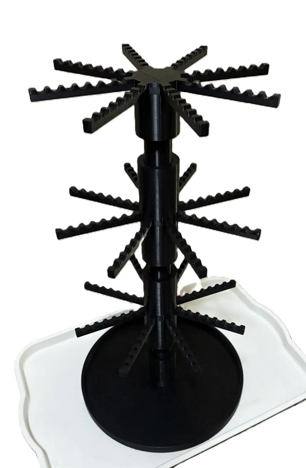 Modular 3-Tier Keychain Display Stand - Free 3D Print Model - MakerWorld