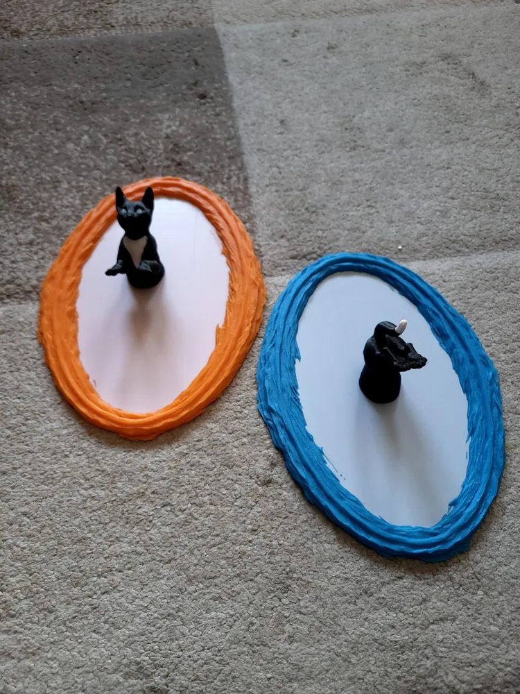Portal Cat - Decoration - Free 3D Print Model - MakerWorld