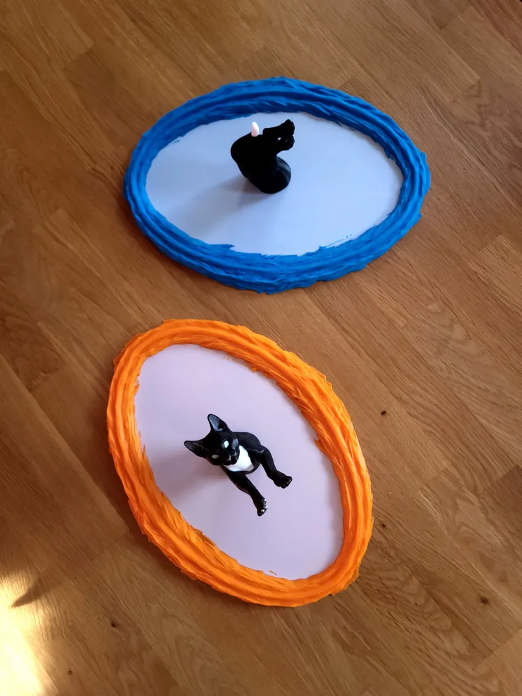 Portal Cat - Decoration - Free 3D Print Model - MakerWorld