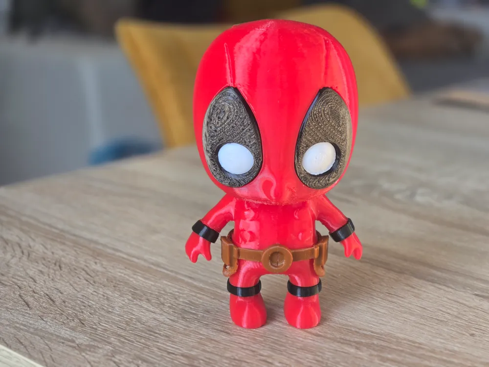 Cute Deadpool building kit by 3Dcrabi MakerWorld: Download Free 3D Models