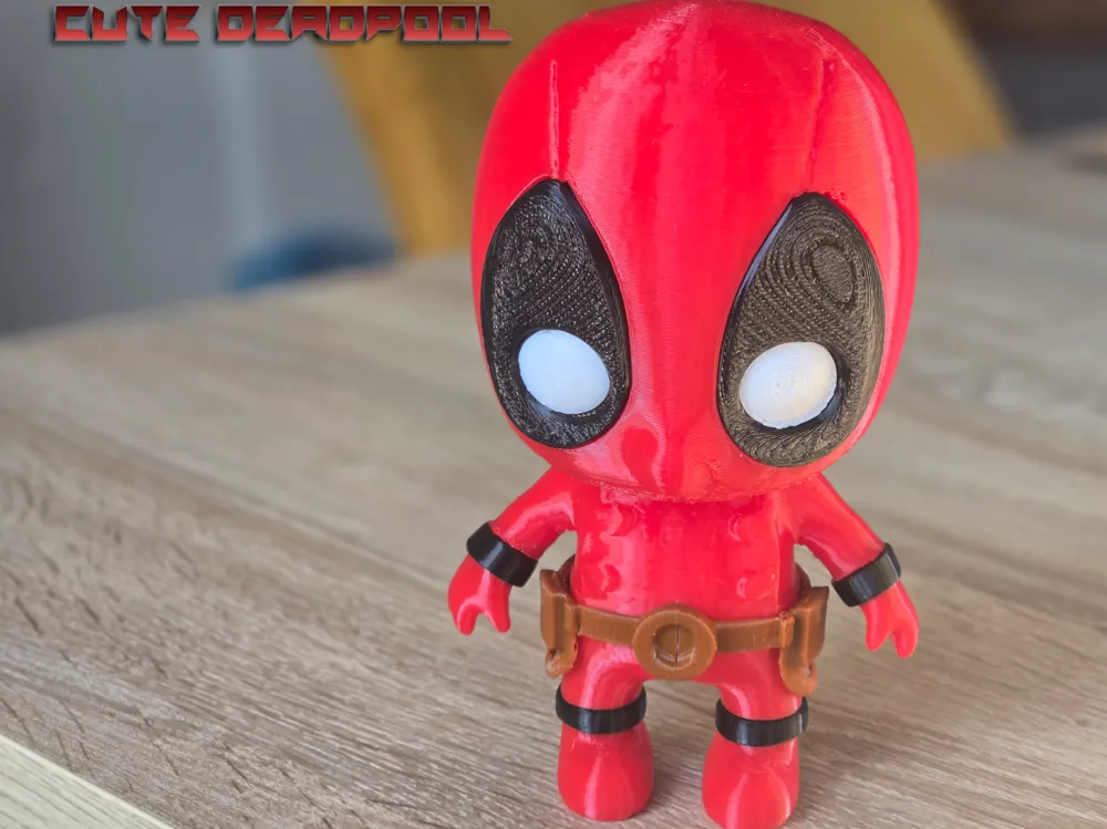 Cute Deadpool building kit by 3Dcrabi MakerWorld: Download Free 3D Models