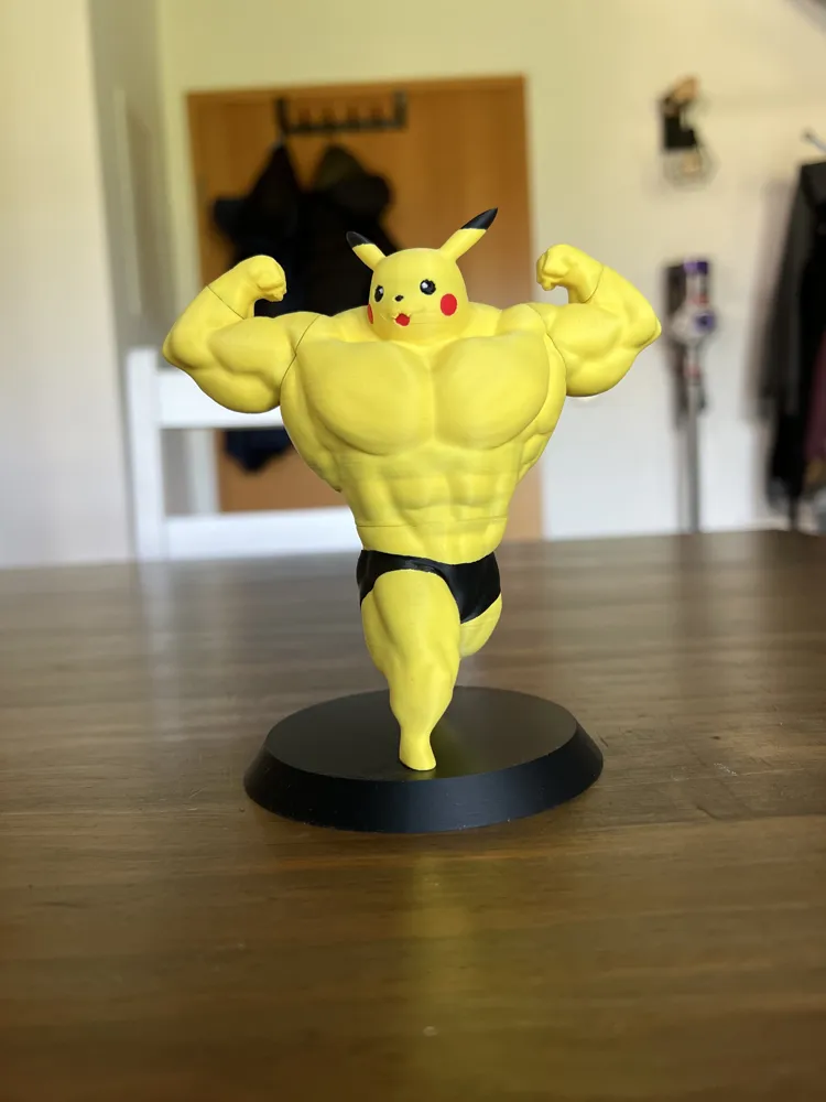 Pikachu ultra musculoso Remezclado por Fix002 MakerWorld: Descarga ...