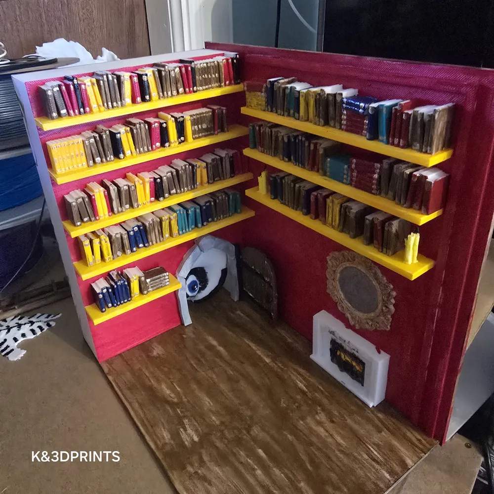 ALICE TROUVE LA BIBLIOTHÈQUE SECRÈTE - Modèle d'Impression 3D Gratuit ...