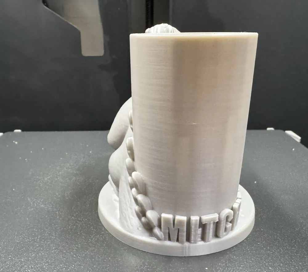 Personalizable Kawaii Godzilla-Inspired Pen Holder - Free 3D Print ...