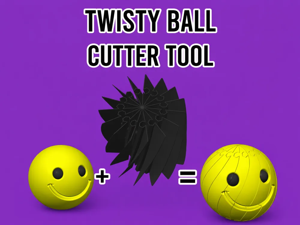 Twisty Ball Cutter Tool - Free 3D Print Model - MakerWorld