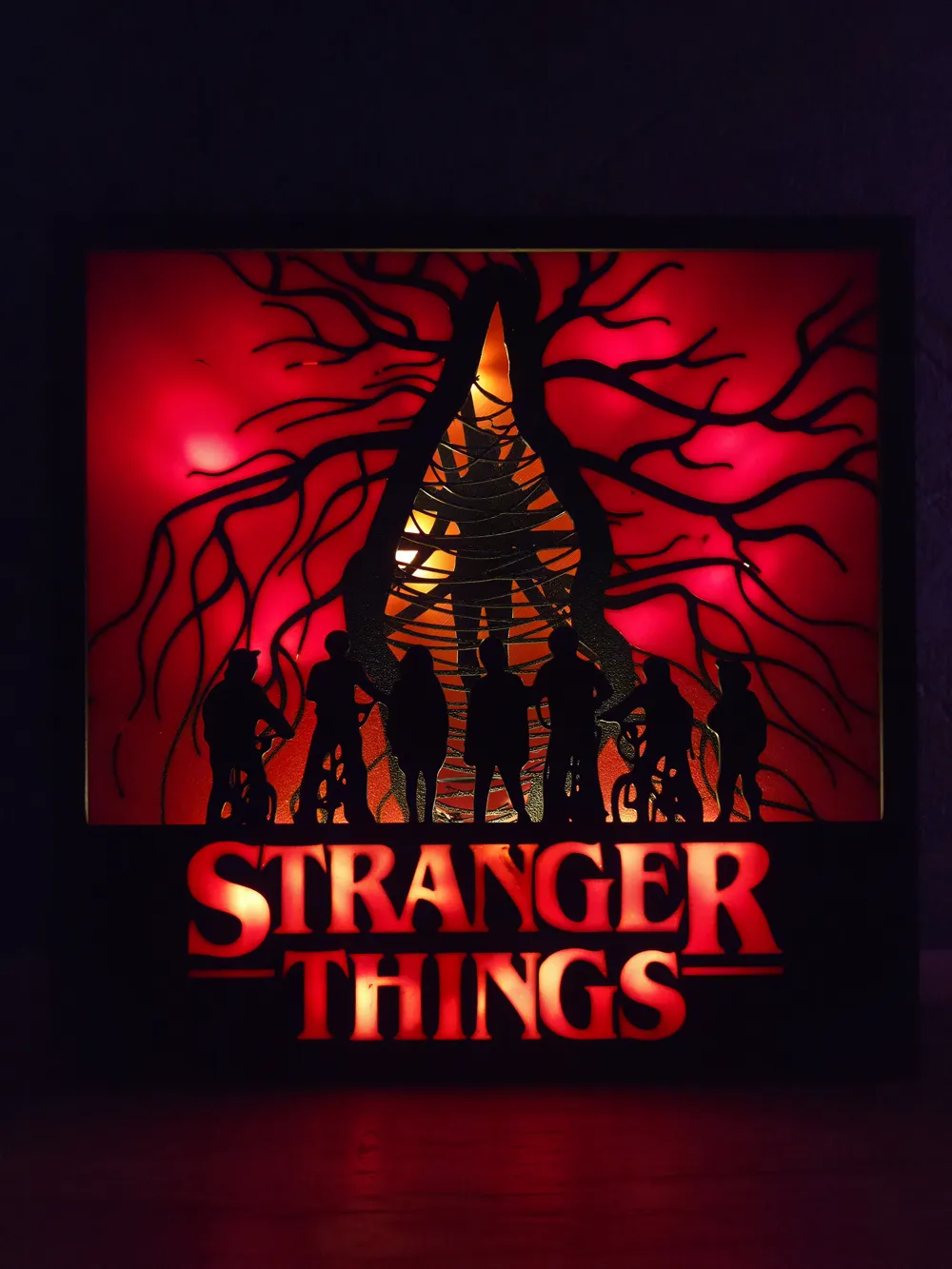 3D Night Light / Ambient Light - Stranger Things - Free 3D Print Model - MakerWorld