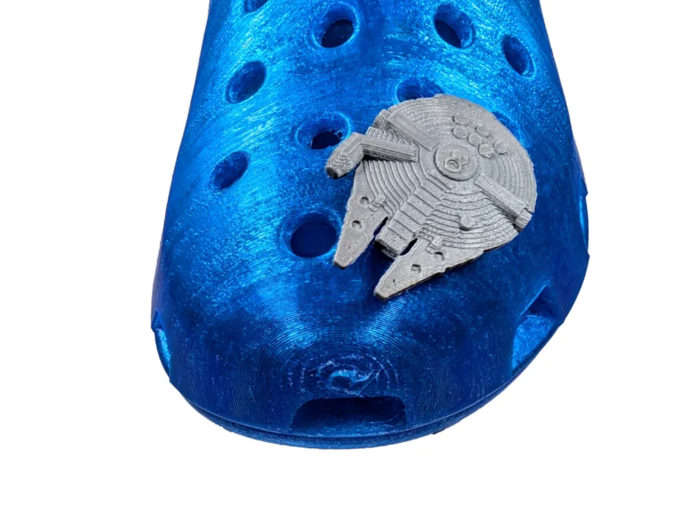 Millennium Falcon Star Wars Croc Shoe Charm - Free 3D Print Model ...