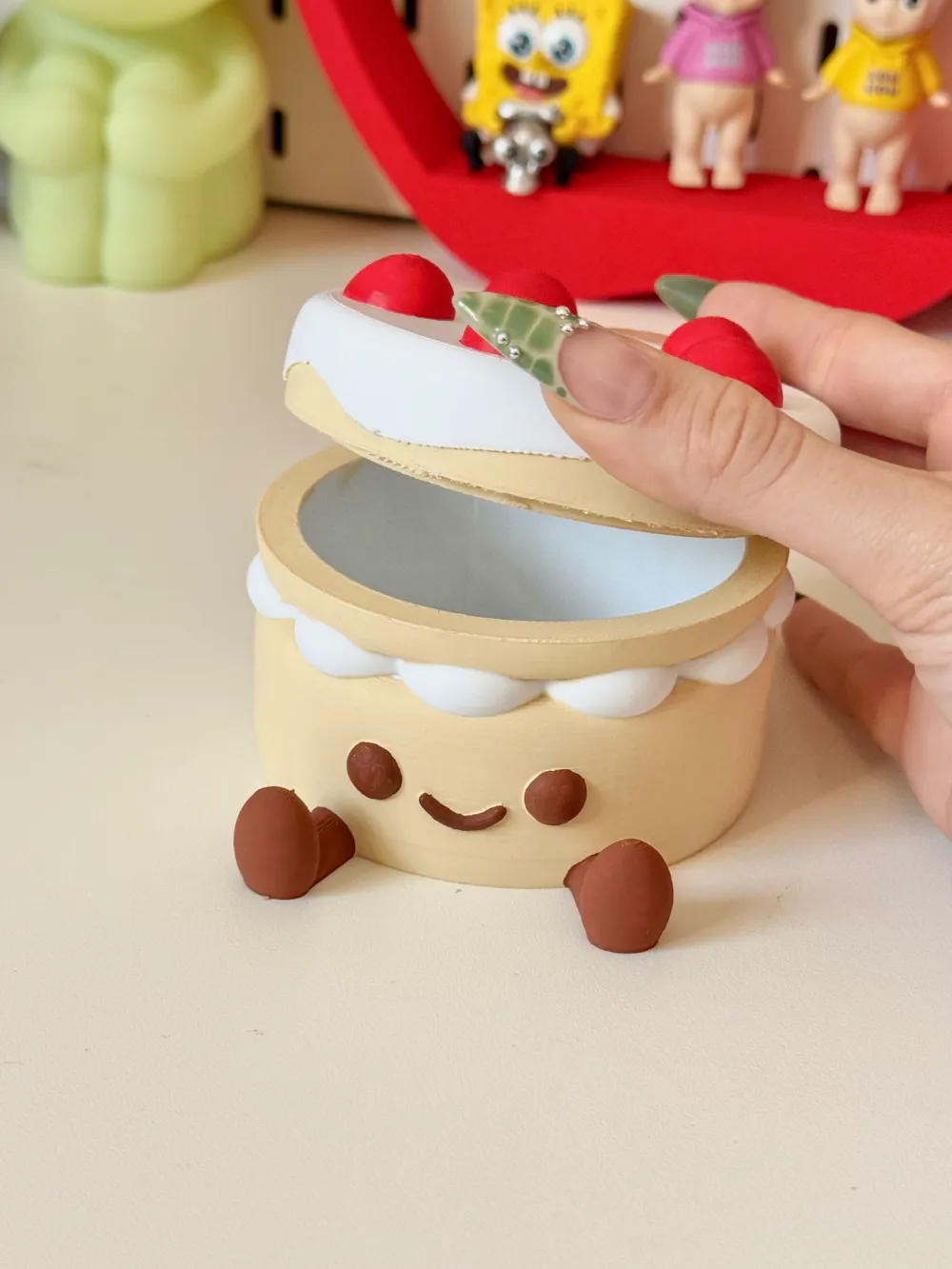 Jellycat inspired cake jewellery storage box - Free 3D Print Model ...
