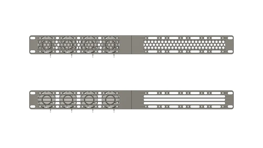 19 - inch Rackmount 40x40 Fan Panels by Mixmeister MakerWorld: Download ...