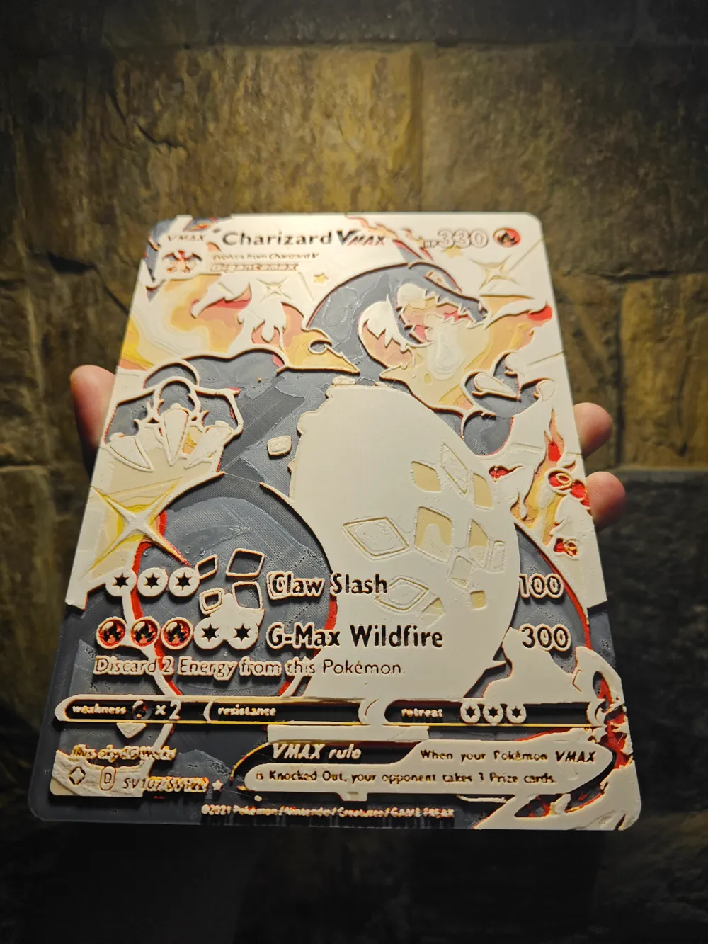 Oversized Pokemon Card Charizard VMAX Shiny by Loki - MakerWorld