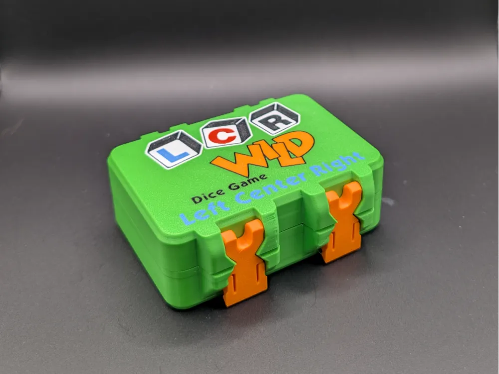 Left Center Right WILD Box - SnapLock – Kostenloses 3D-Druckmodell ...