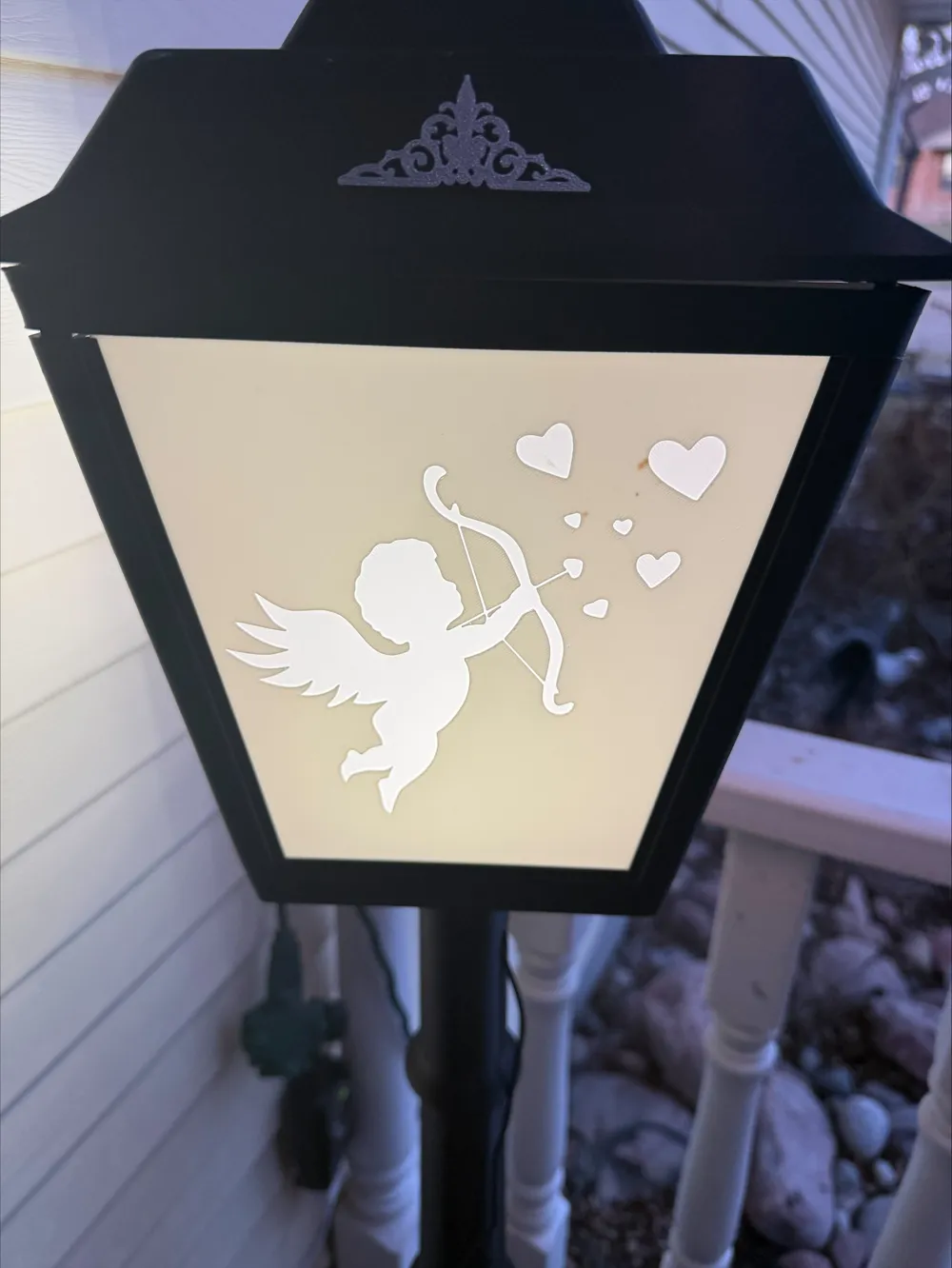Cupid & Love is in the Air Panels Festive Lamppost - Free 3D Print ...