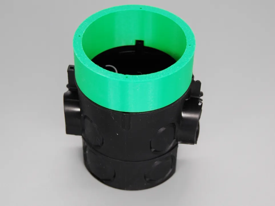 68 mm flush mount electrical box cover and spacer - Free 3D Print Model ...