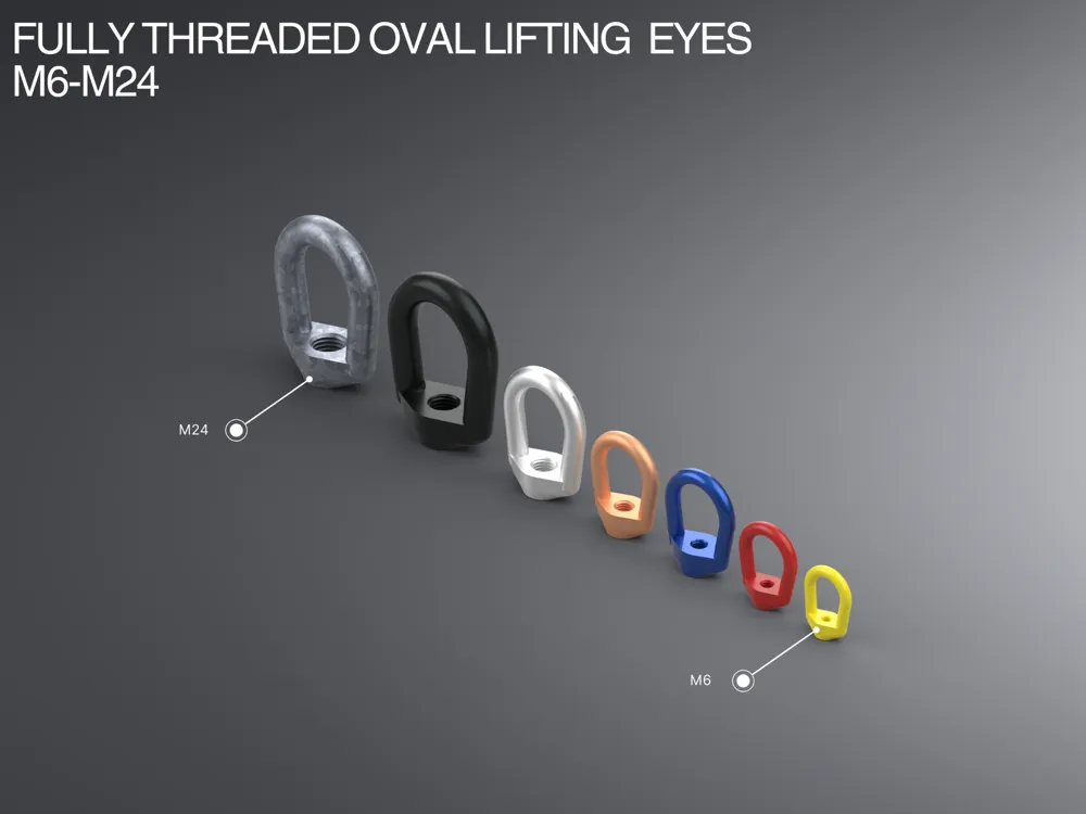 Fully Threaded Oval Lifting Eyes M6-M24 by Tycho Design - MakerWorld