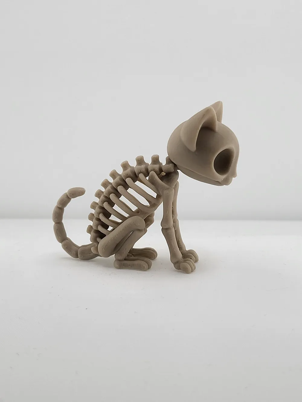 Cute Skeleton Cat Figure – Kawaii Bone Kitty - Free 3D Print Model ...