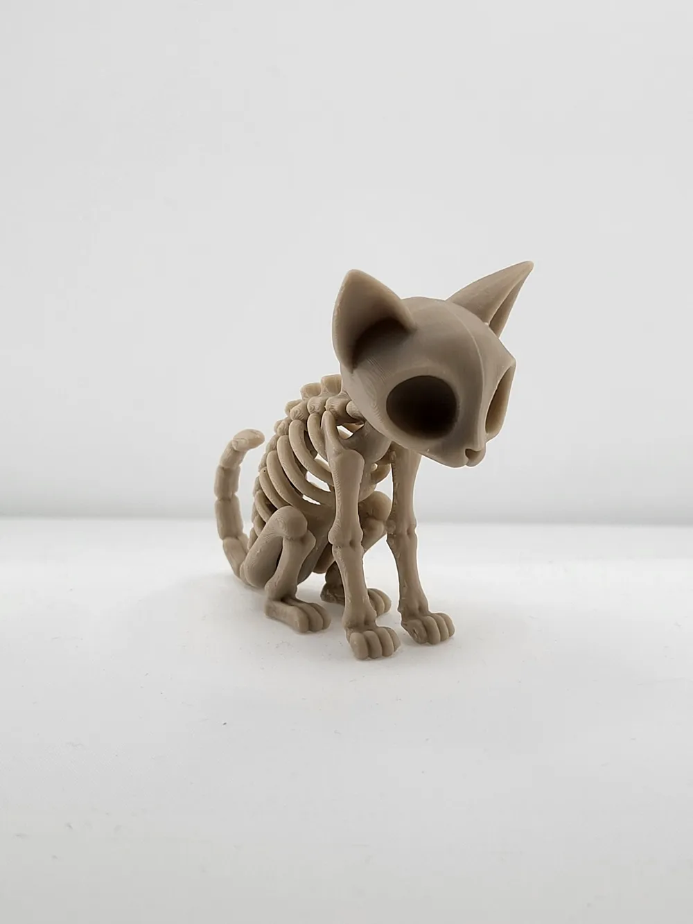 Cute Skeleton Cat Figure – Kawaii Bone Kitty - Free 3D Print Model ...