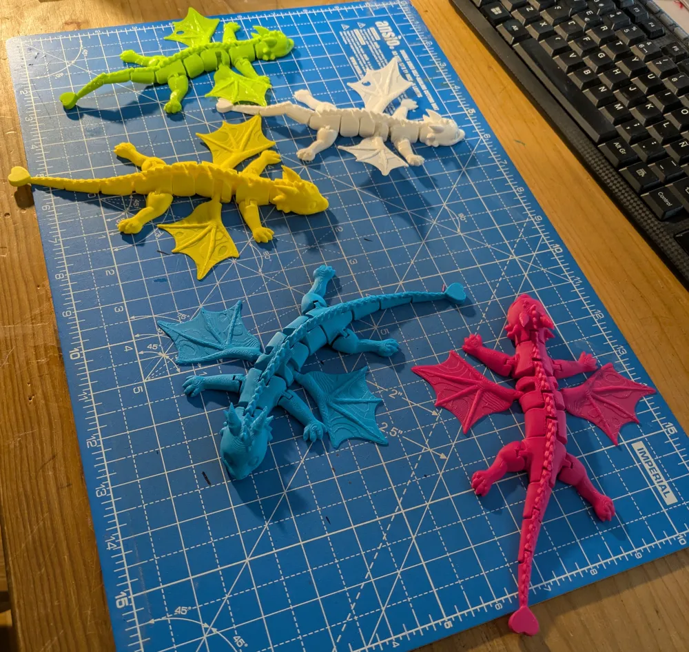 dragon (flexi) - Free 3D Print Model - MakerWorld