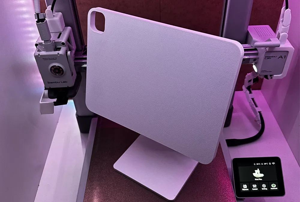Magnetic iMac Stand for iPad Pro+Universal Holder - Free 3D Print Model ...