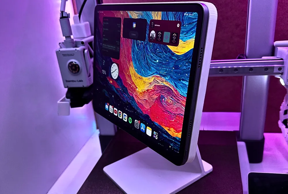 Magnetic iMac Stand for iPad Pro+Universal Holder - Free 3D Print Model ...