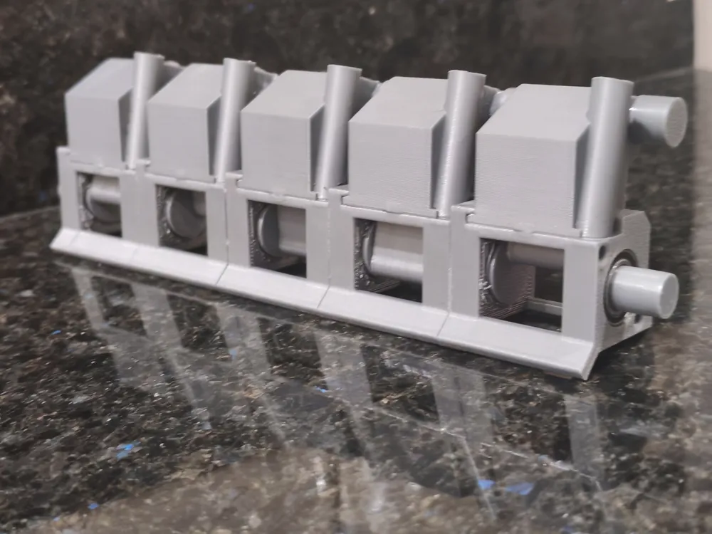 Modular compressed air engine. v twin, v8 - Free 3D Print Model ...