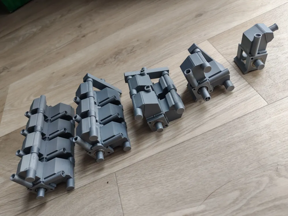 Modular compressed air engine. v twin, v8 - Free 3D Print Model ...
