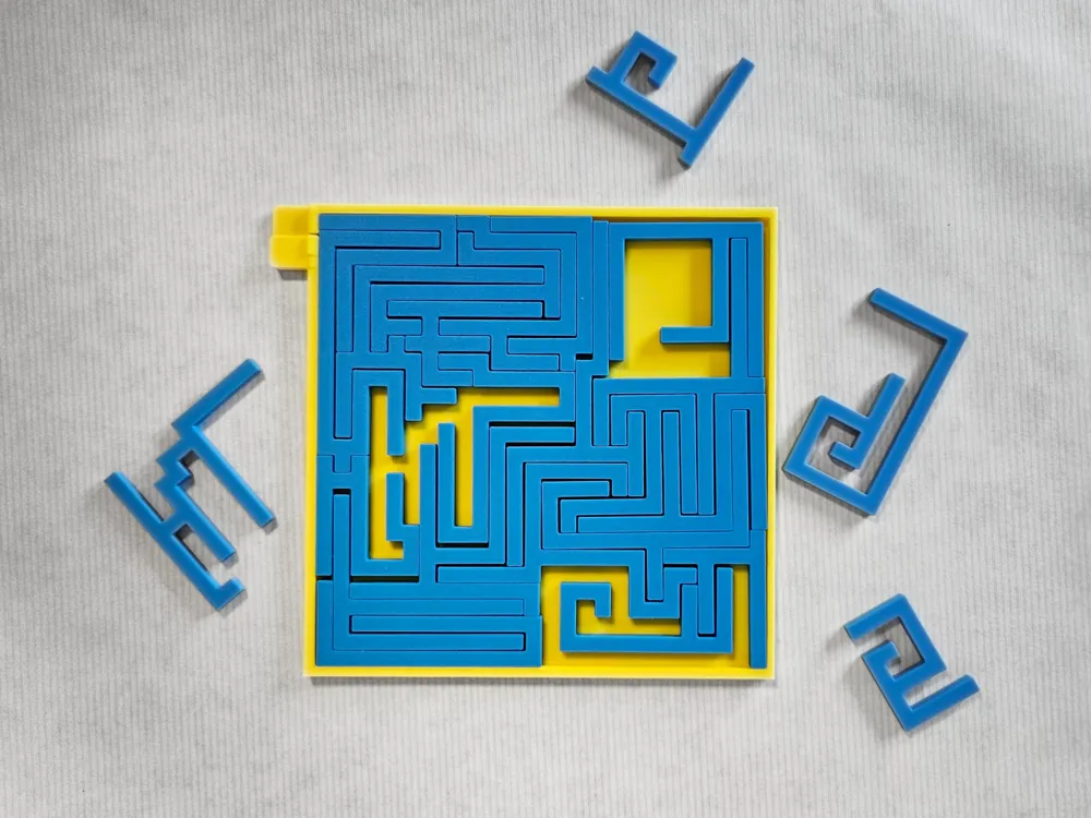 Geometric Jigsaw Puzzle with Box / Giftbox - Free 3D Print Model ...