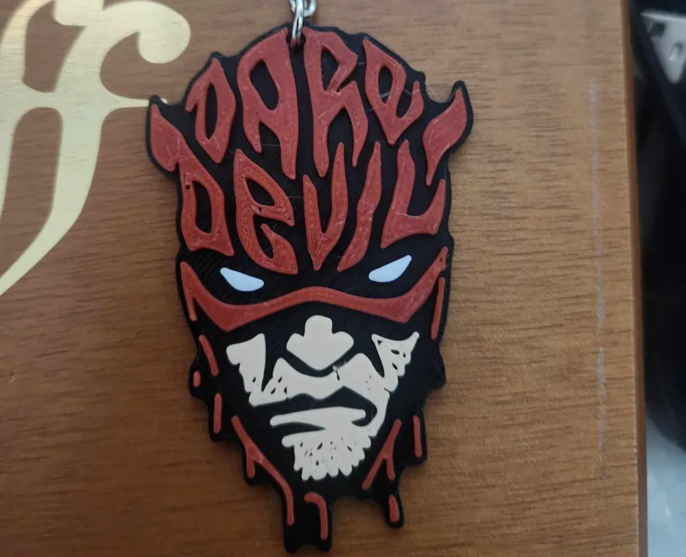 DareDevil Keychain Remixed by Awaken O Sleeper - MakerWorld