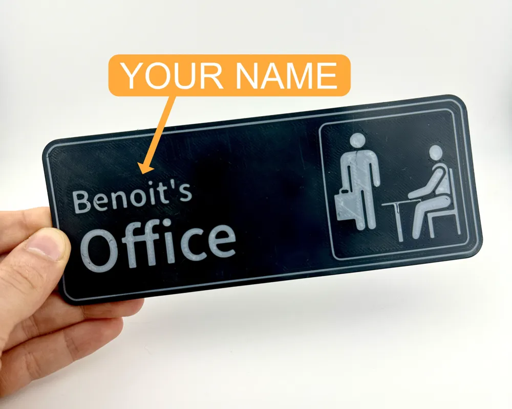 Customizable The Office door sign by benoitperocheau - MakerWorld
