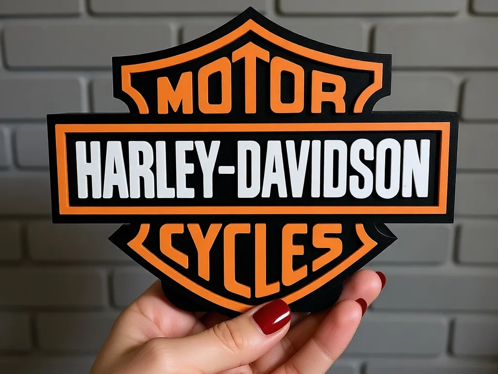 HARLEY DAVIDSON LOGO - Free 3D Print Model - MakerWorld