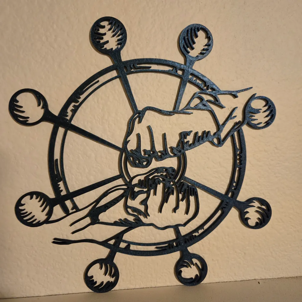 JJK Mahoraga Hand Gesture Wall Art by AquaDrunks MakerWorld: Download ...