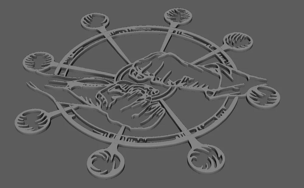 JJK Mahoraga Hand Gesture Wall Art by AquaDrunks - MakerWorld