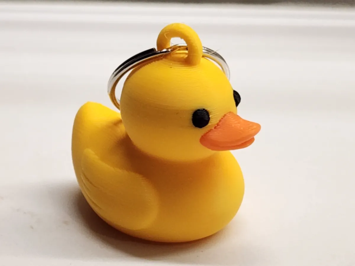 Rubber Duck Keychain - Free 3D Print Model - MakerWorld